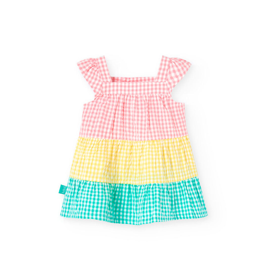 Pastel Gingham Tiered Dress & Bloomers Set– Different Strokes for ...
